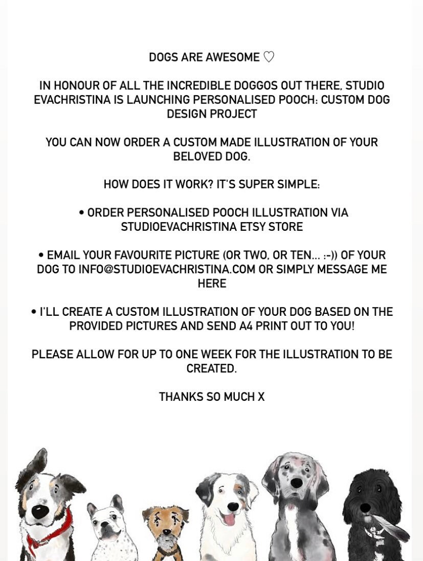 Personalised Pooch: Custom Dog Design - Etsy