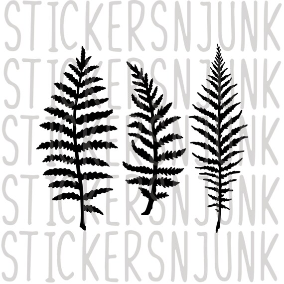 Truck Decals Fern Car Decal Bumper Sticker Fern Stickers | Etsy