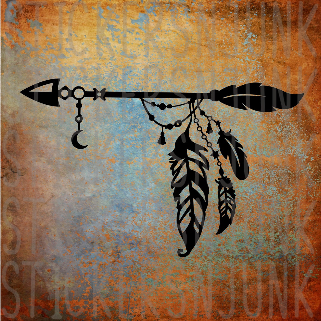 Bohemian Arrow Car Decal, Vinyl Boho Bumper Sticker - Etsy