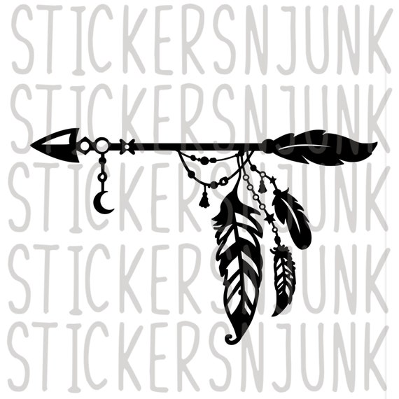 Truck Decals Car Decal Boho Bumper Sticker Arrow Decal | Etsy