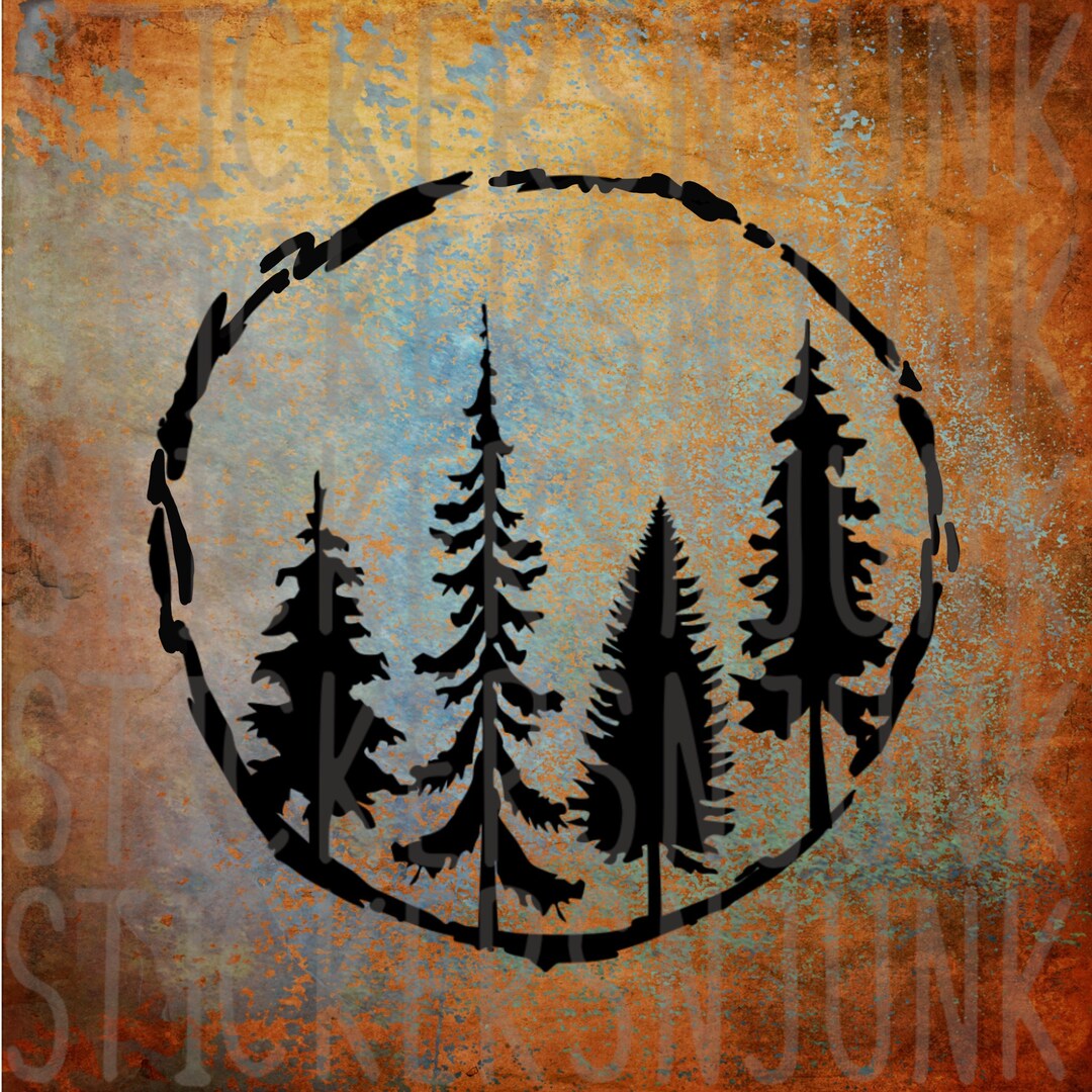 Truck Decals, Car Decal, Decal, Tree Bumper Sticker, Car Decal ...