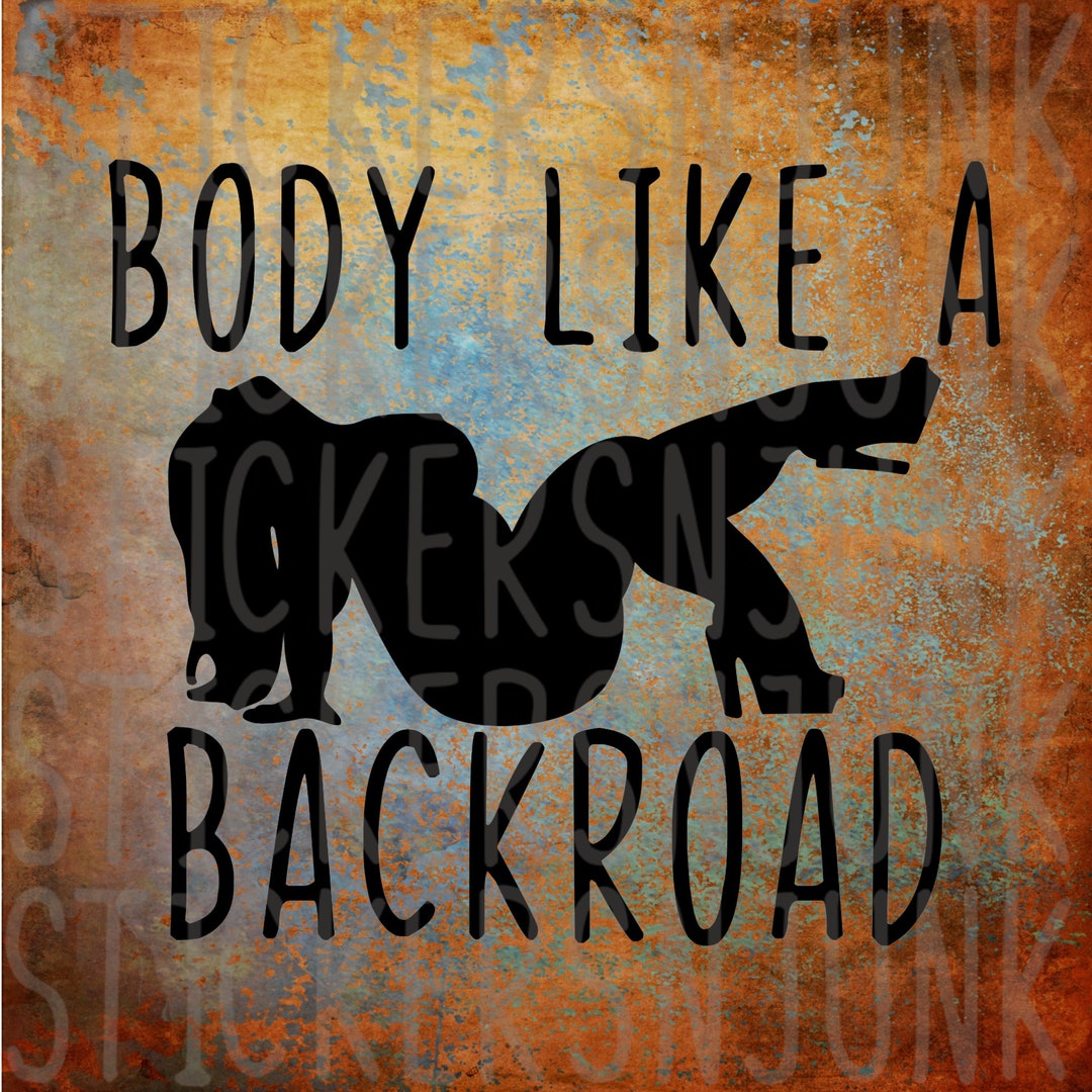 Truck Car Decal, Thick Girl, Bumper Sticker, Vinyl Decal, Body Pos ...