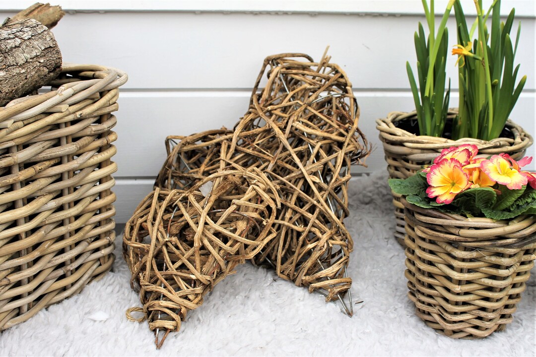 Willow Wreath in Heart Shape for Hanging Decorative Wreath Door Wreath ...