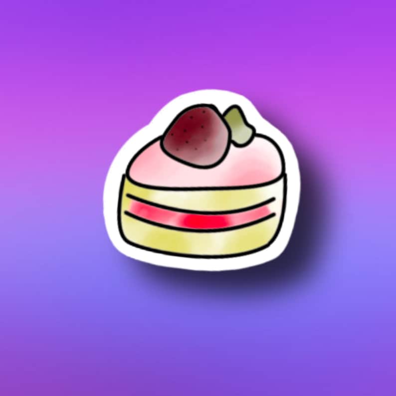 Mini Stickers Cute Dessert Stickers 5 Pieces Aesthetic - Etsy