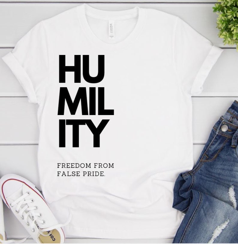 Humility T-shirt - Motivational Christian Shirt, Christian Clothing ...