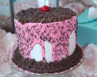 Fake Bake Mini Birthday Cake Display Cake Prop Faux Cake - Etsy