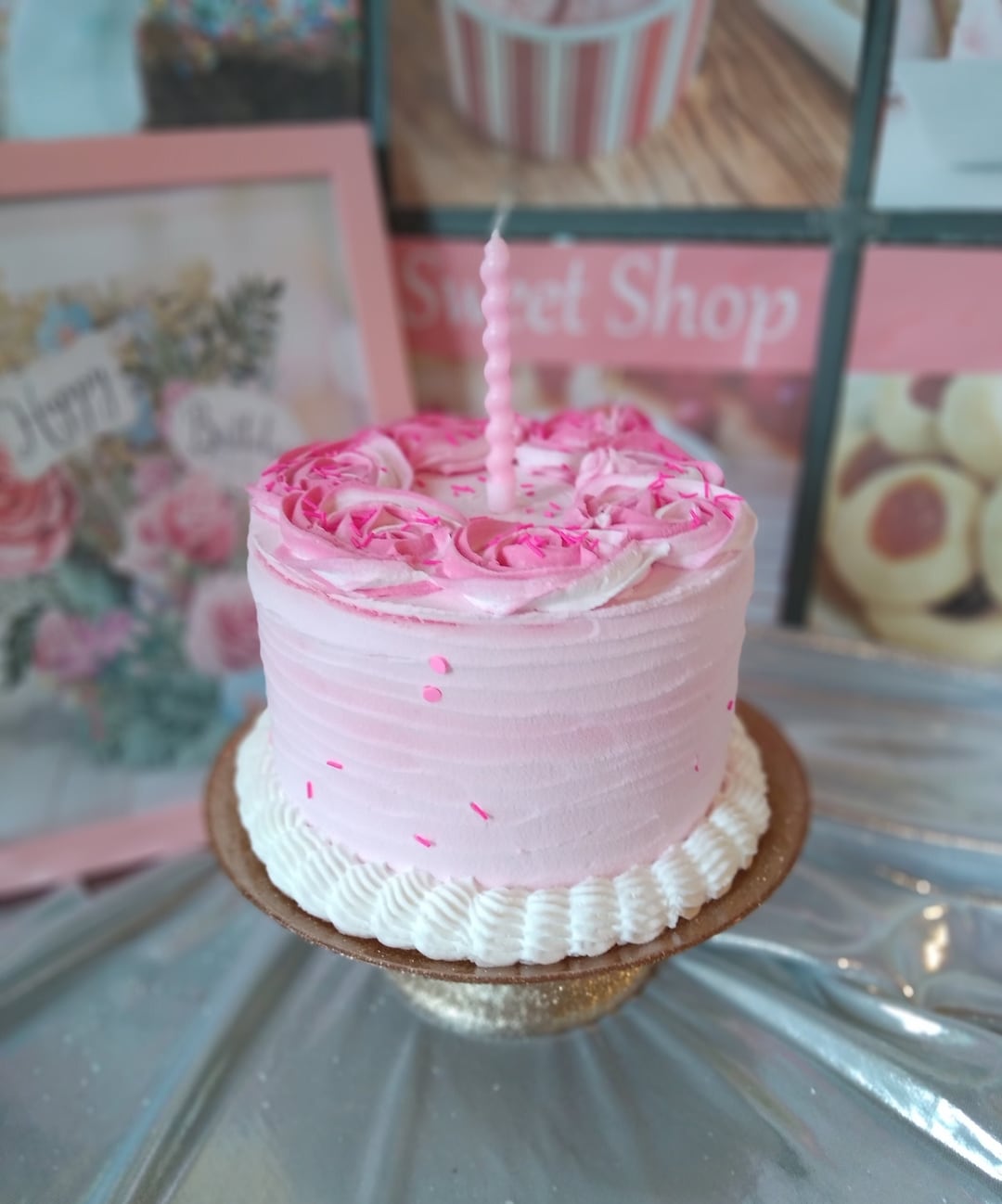 Faux Birthday Cake Fake Bake Cake for Display Sprinkles - Etsy