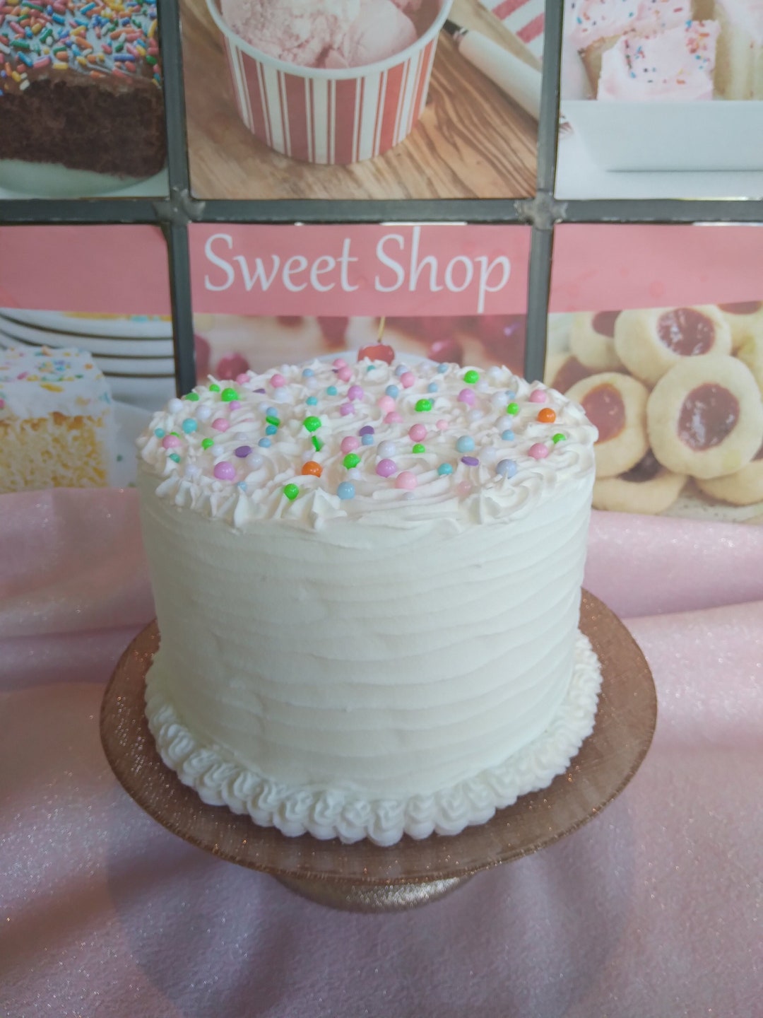 Fake Bake Cake Faux Birthday Cake Display - Etsy