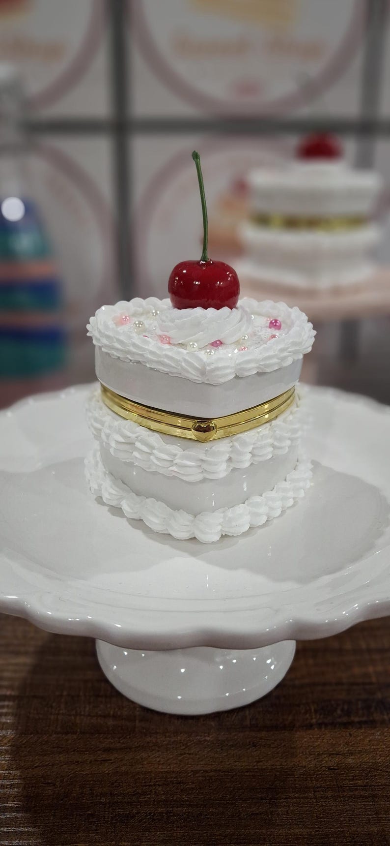 Fake Heart Cake Trinket Box | Valentine Fake Bake | Valentines Day Gift ...