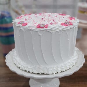 Faux Birthday Cake for Display Fake Bake Cake With Sprinkles - Etsy