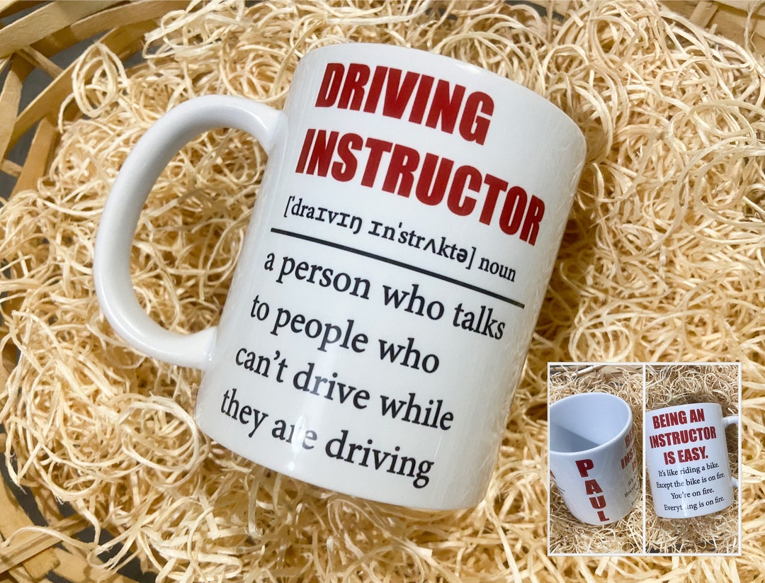 Driving Instructor Mug, Funny Driving Instructor Gift, Definition Gift ...