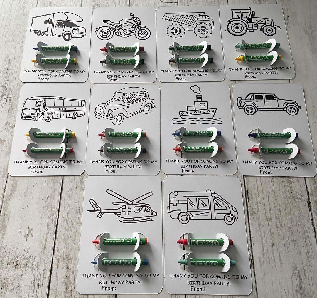 Cars Birthday Favours Kids, Transportation Theme Birthday Party Favors ...