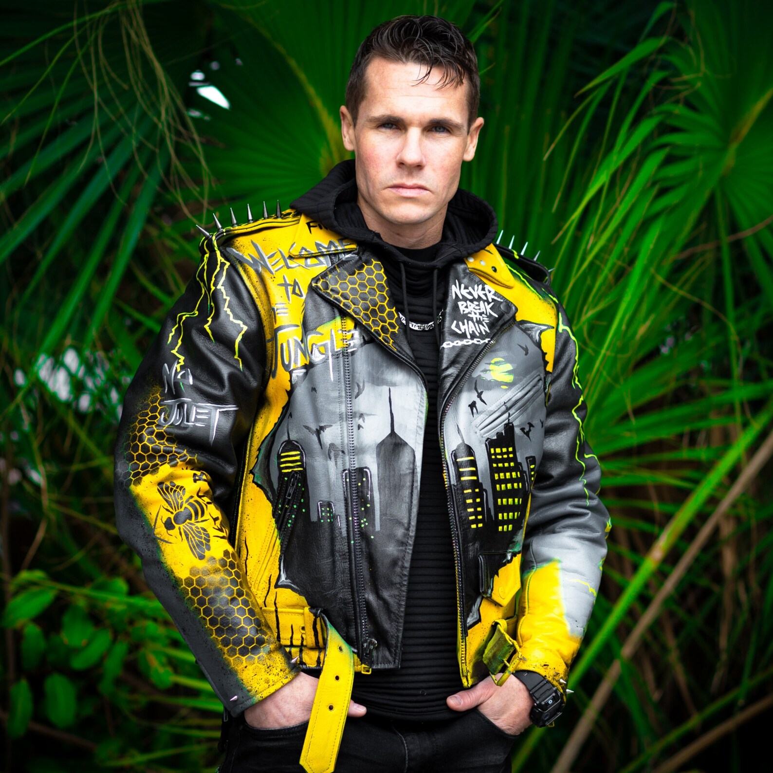 Bart Simpson Skull Custom Leather Jacket - Limited 1/1 - Etsy