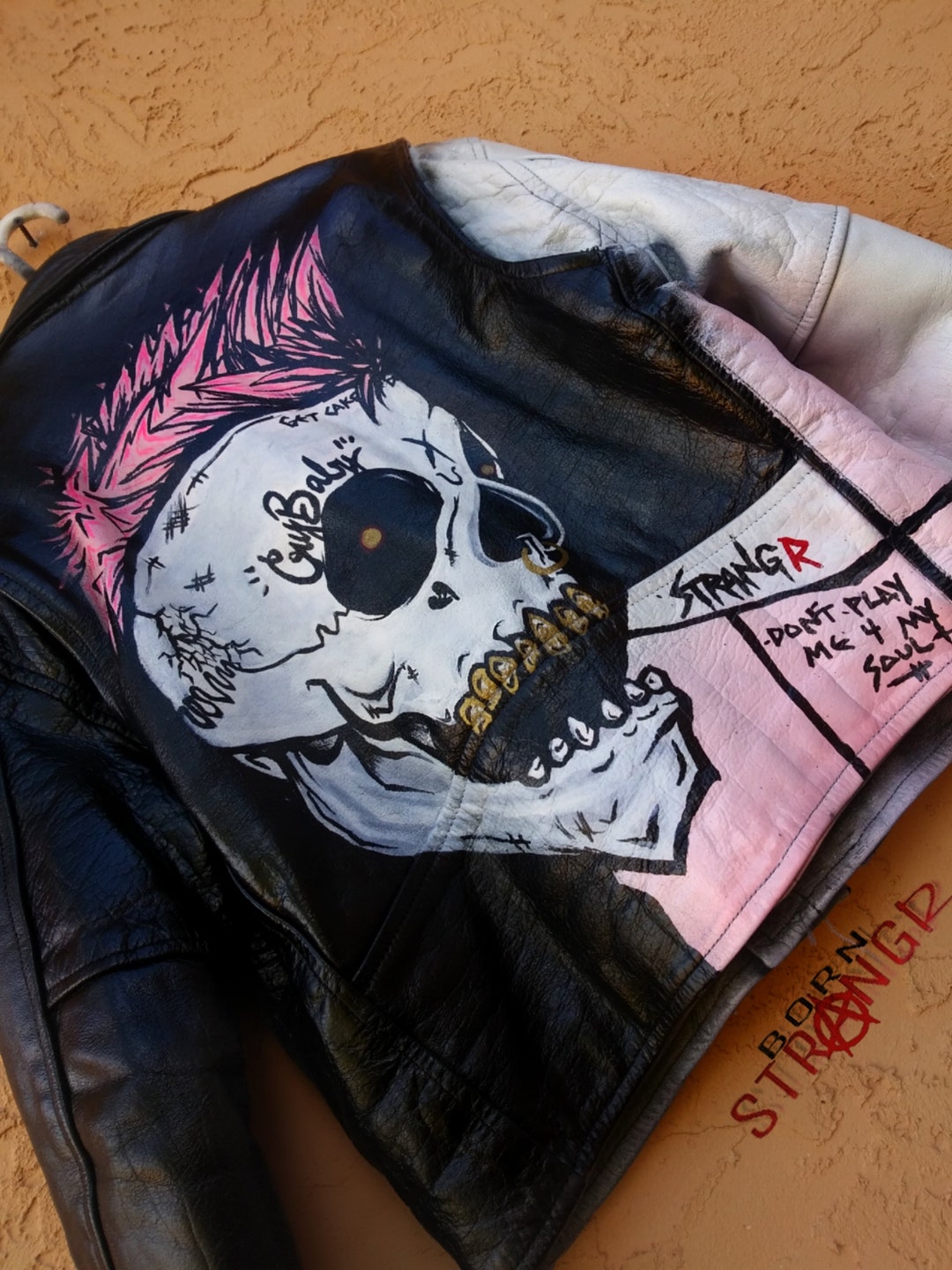 Don't Fear the Reaper | (peep Tribute) RIP| Custom Leather All Sizes ...