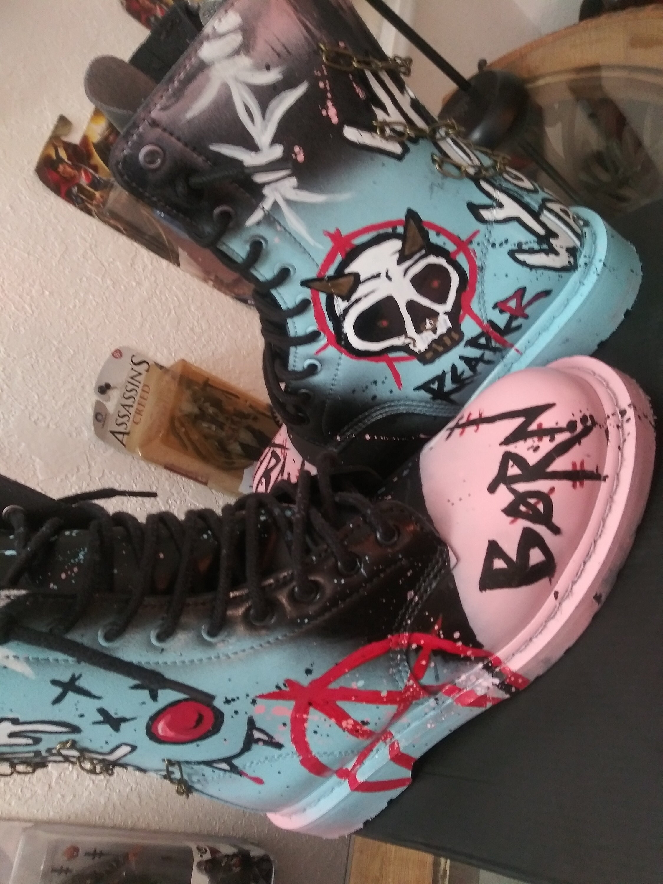 RE4PER' Custom Boots | Architects of Anarchy Series | Unlimited - Etsy