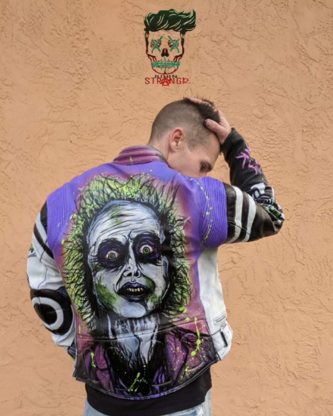 Beetlejuice Custom Leather Jacket Limited 1/10 - Etsy
