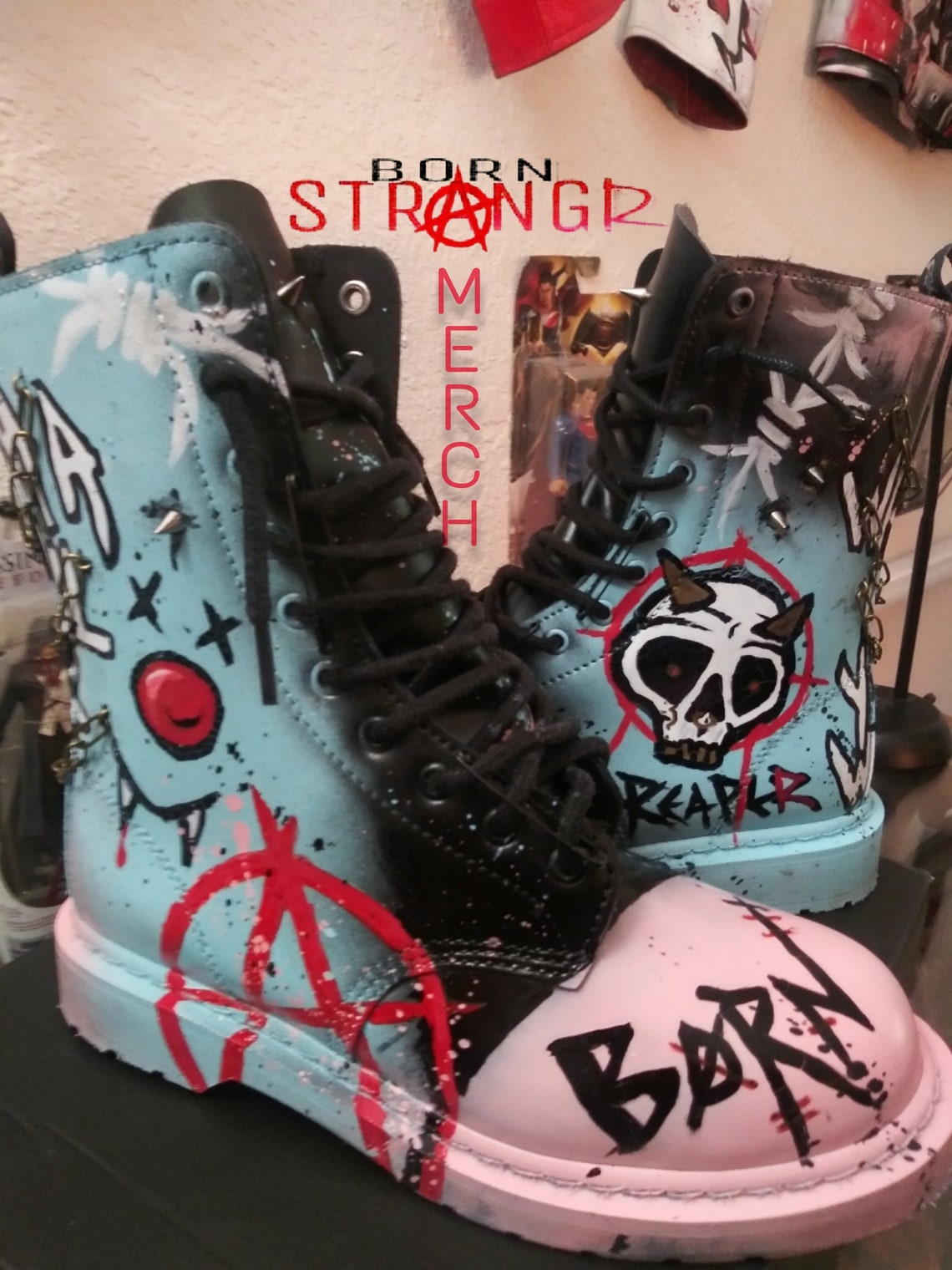 RE4PER' Custom Boots | Architects of Anarchy Series | Unlimited - Etsy