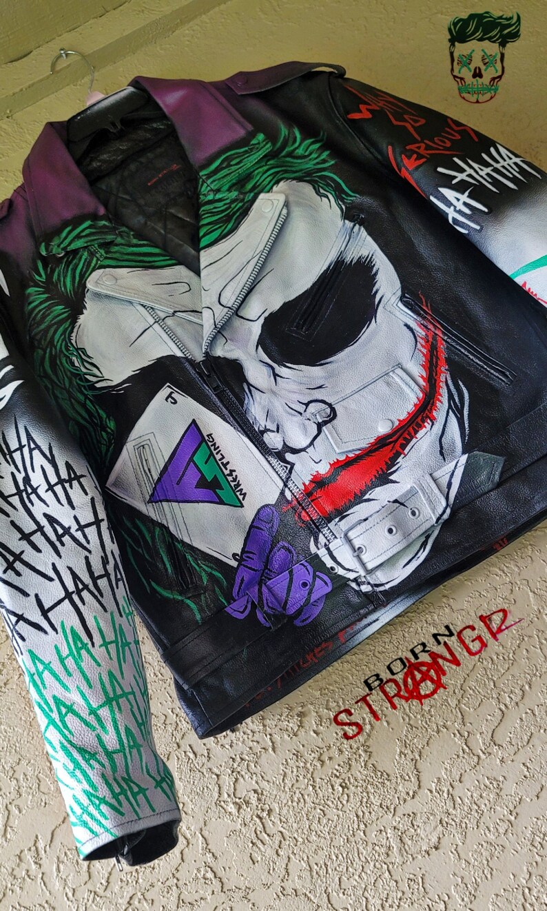 Joker Card | "villains" Limited #6/10 | Custom Leather | Made to Order ...