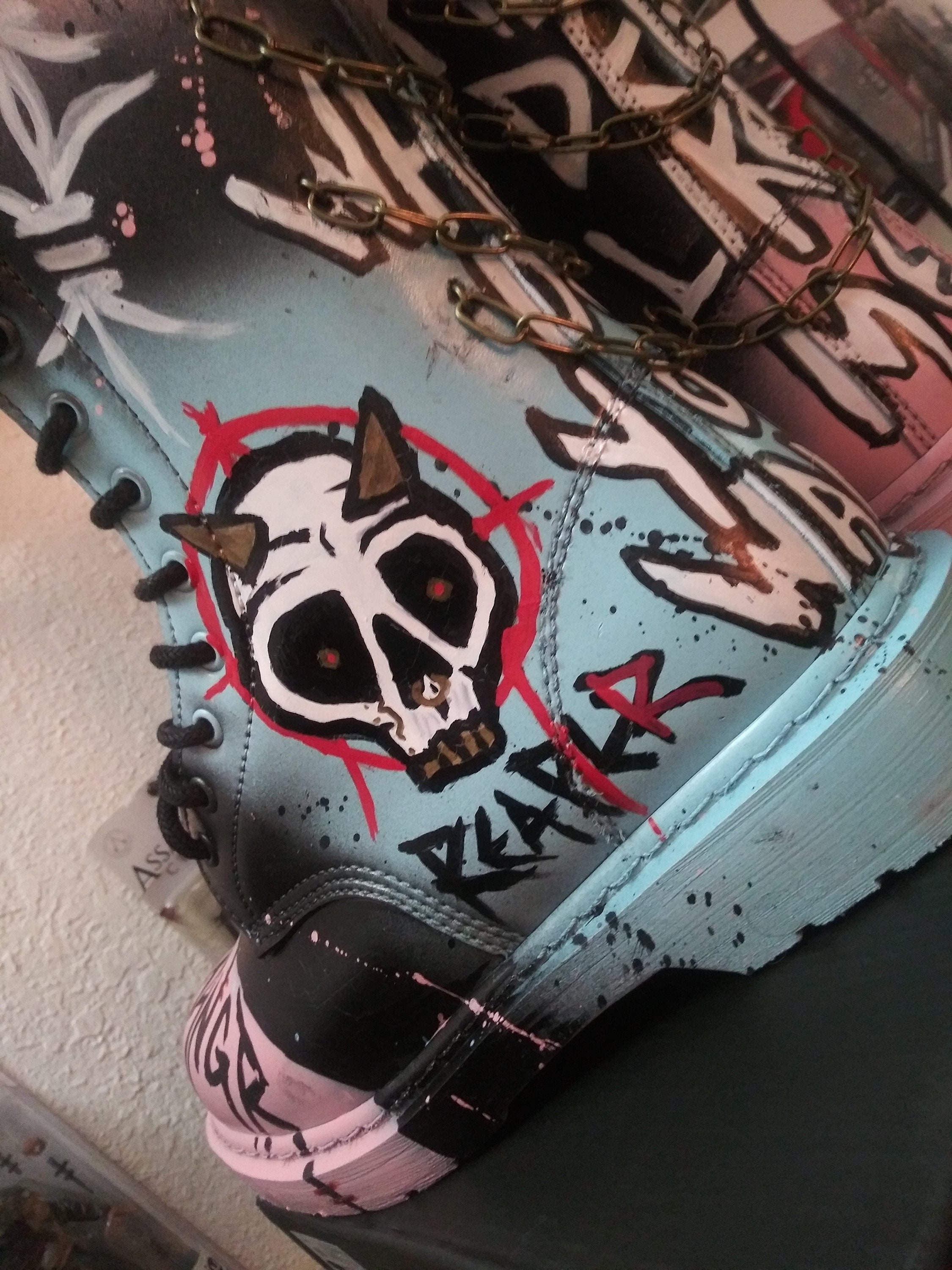 RE4PER' Custom Boots | Architects of Anarchy Series | Unlimited - Etsy