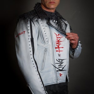 King of Hearts - Studded Leather Jacket | Limited Series - Etsy