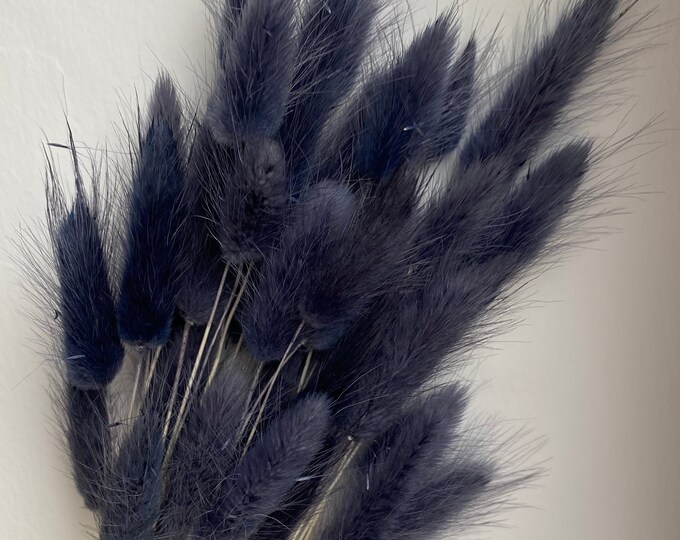 Dark Blue Bunny Tails - Etsy