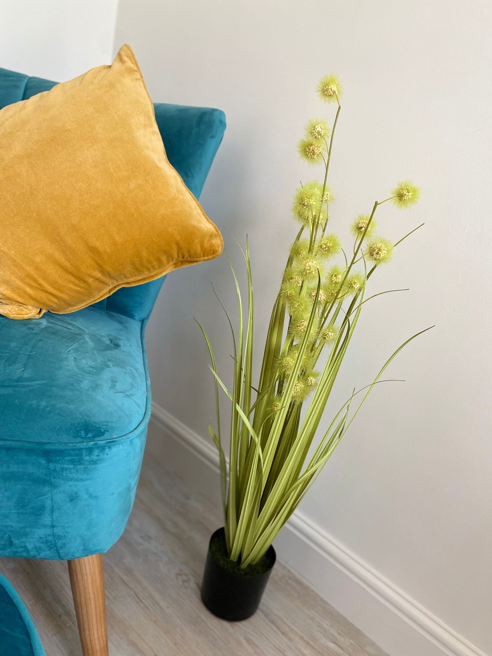 Pom Pom Grass green Floor or Table Decor - Etsy UK