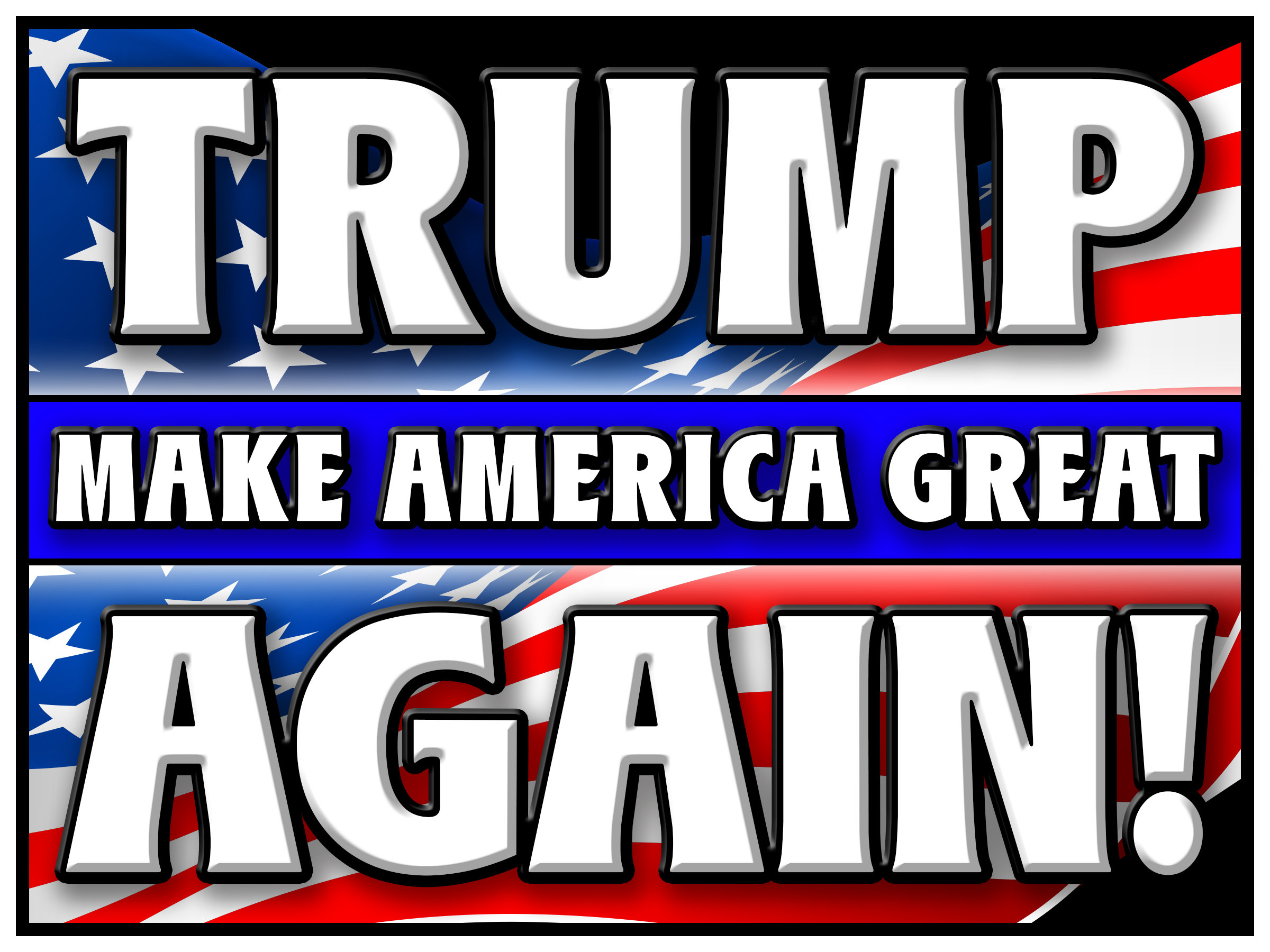 Trump (make America Great) Again Yard Sign - Etsy