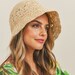 Women's Beach Hat Bucket Straw Hat Pocketable Sun Hats for Women - Etsy