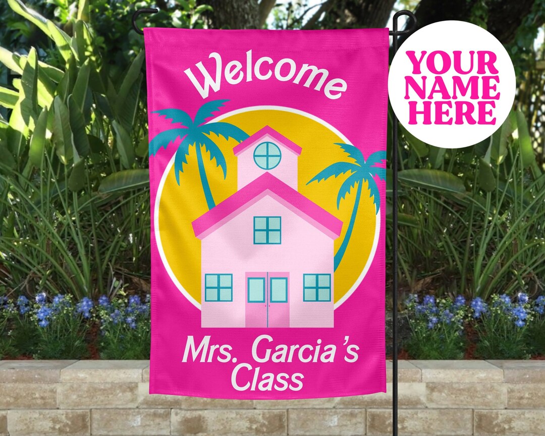 Back to School Classroom Pink Doll Malibu Palm Tree Style Decor ...