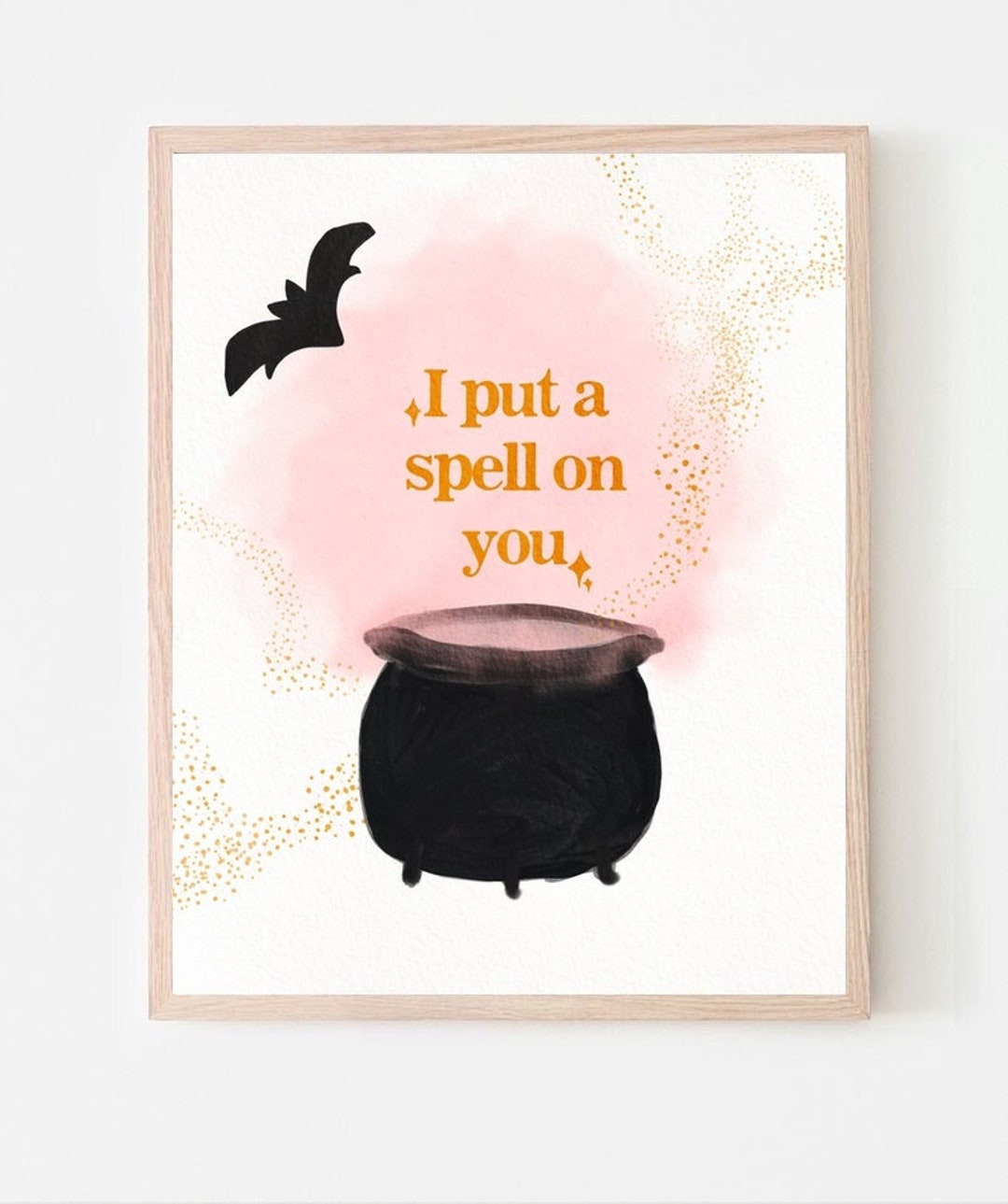 I Put A Spell on You Print Watercolor Illustration,halloween Instant ...