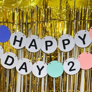 Friendship Bracelet Party Decorations, Happy Birthday Garland, Bright ...