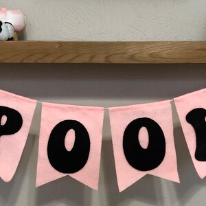 Pink Ghost Halloween Garland, Stay Spooky Banner, Boo, Felt, Fall ...