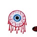 Eyeball Machine Embroidery Design, Embroidered Halloween Bloodshot Eye ...