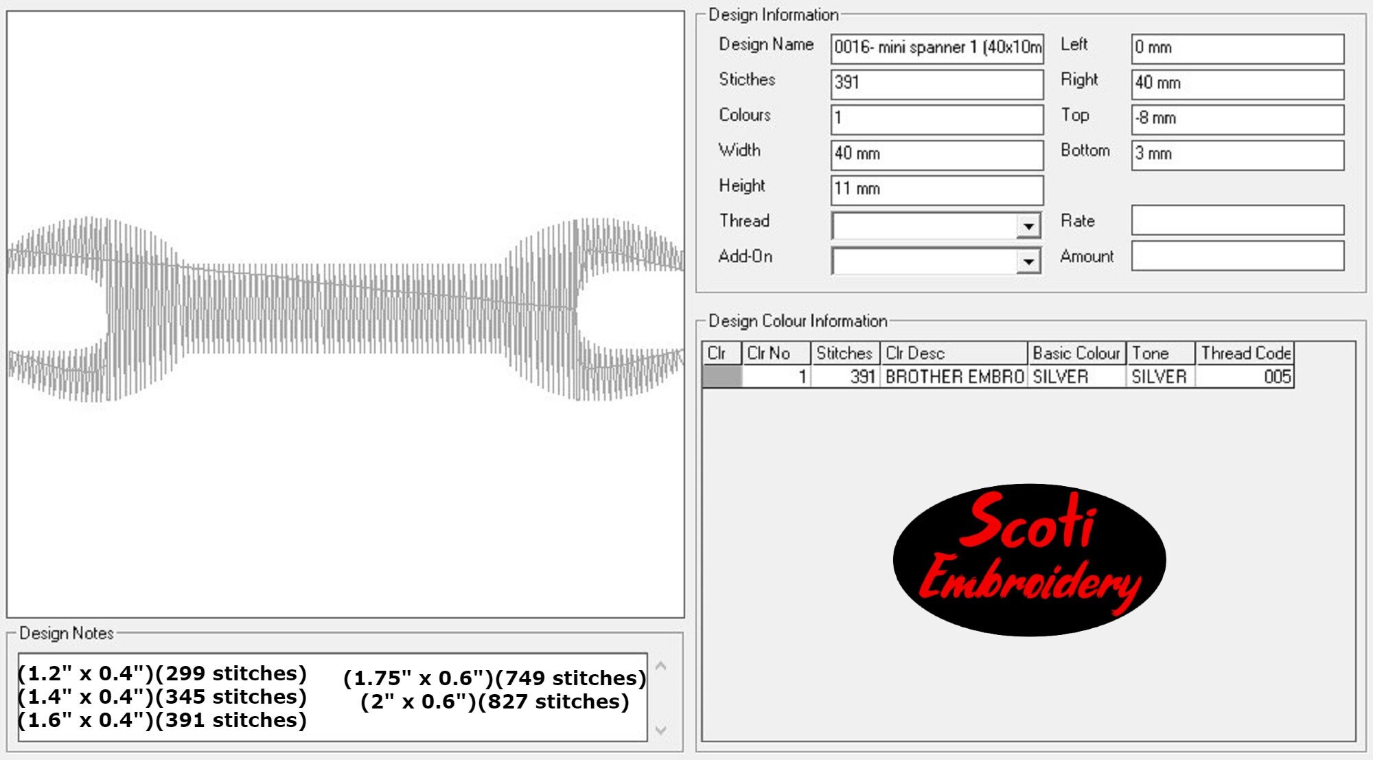 Mini Spanner Embroidery Design Spanner Embroidery Designs - Etsy UK