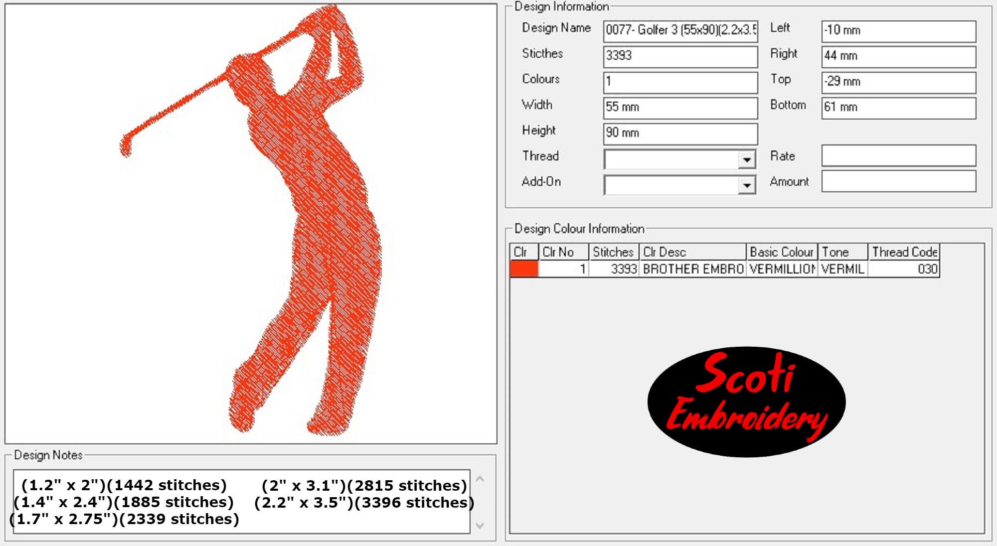 Golf Machine Embroidery Design Embroidered Golf Designs | Etsy