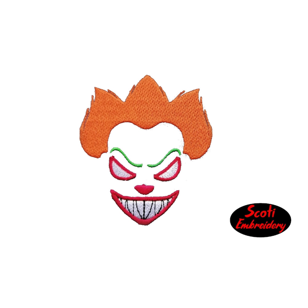 Killer Clown Machine Embroidery Design, Embroidered Halloween Evil ...