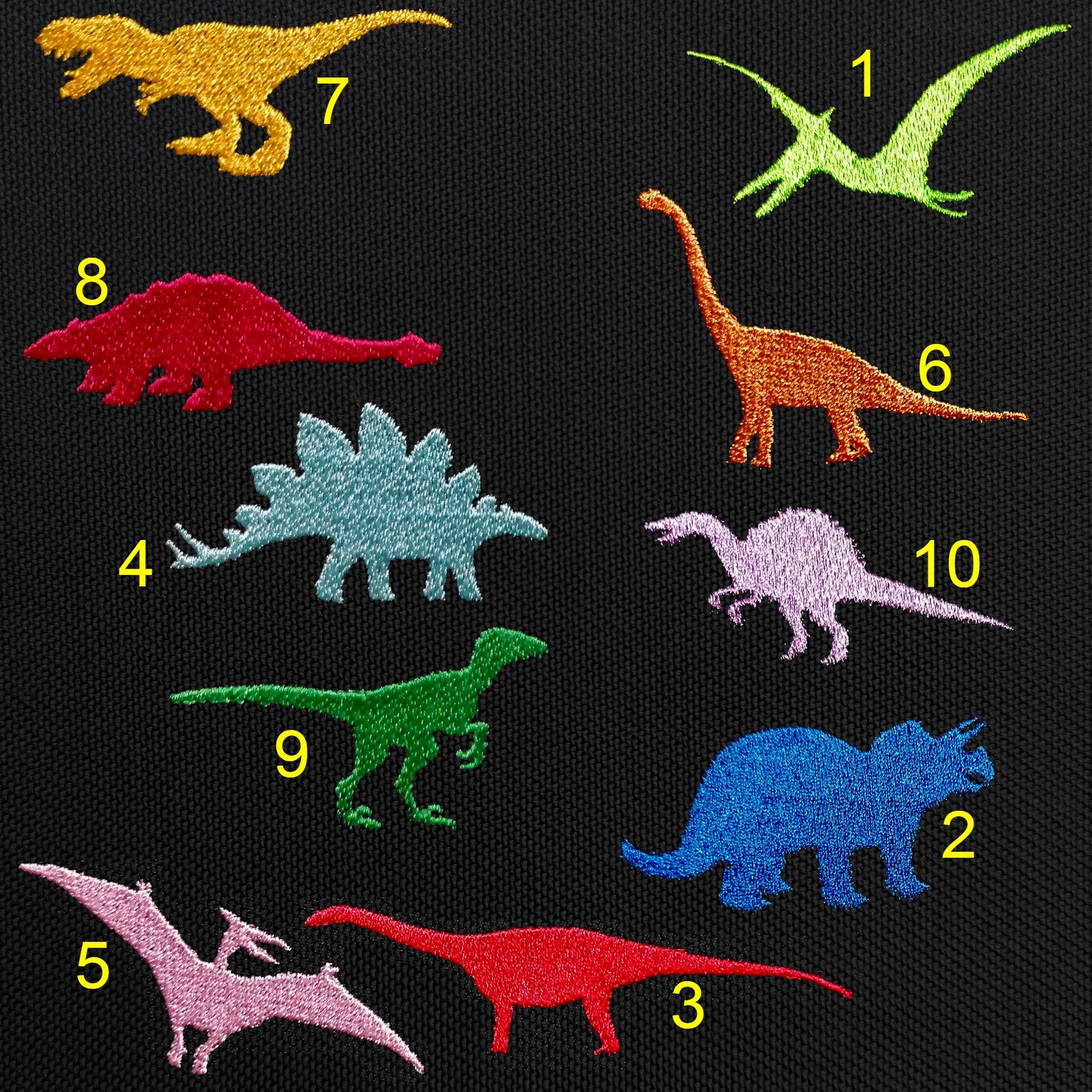 Dinosaur Shape Embroidery Designs Dinosaur Machine Embroidery - Etsy