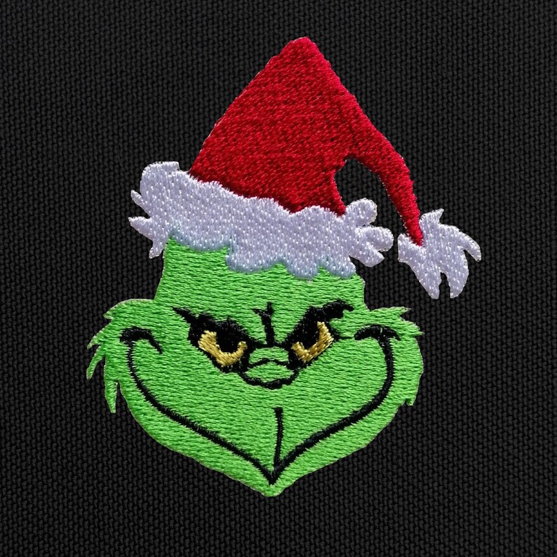 The Grinch Machine Embroidery Design Set, Embroidered the Grinch ...