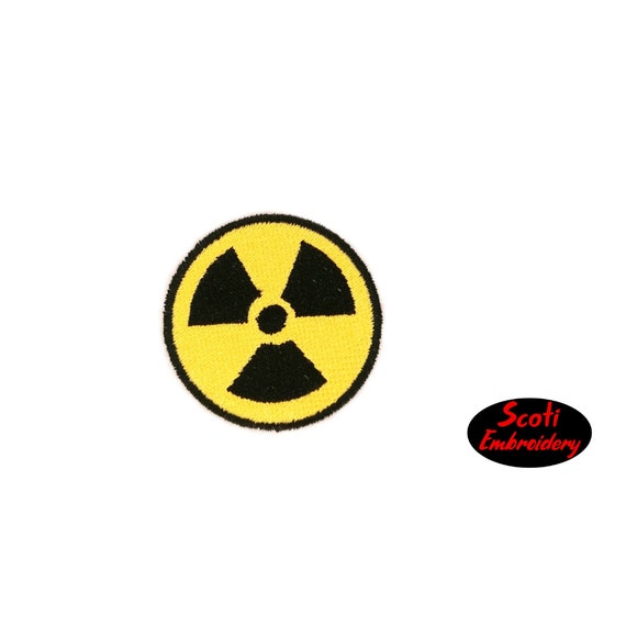 Radiation Sign Machine Embroidery Design Radioactive Sign | Etsy