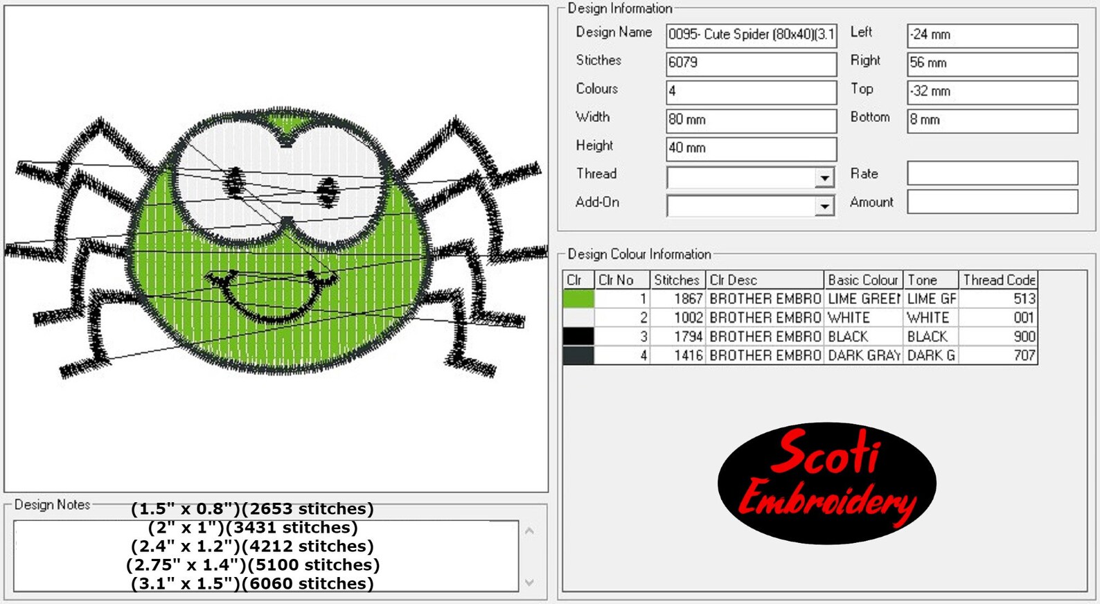 Cute Spider Embroidery Design Cute Spider Embroidery Designs - Etsy