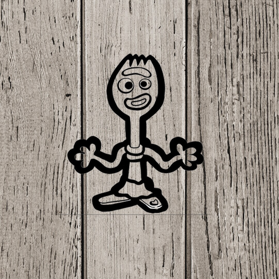 Forky Vinyl Decal Magic Band Decal Forky Car Decal Forky Laptop Decal ...
