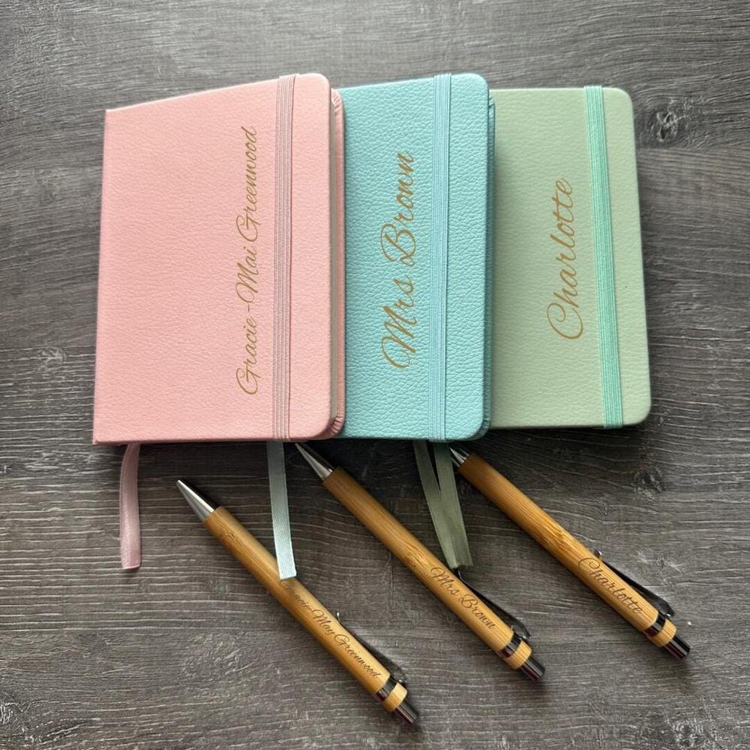 Engraved A6 Lined Hard Back Note Book - Teacher Gift, Office Gift ...