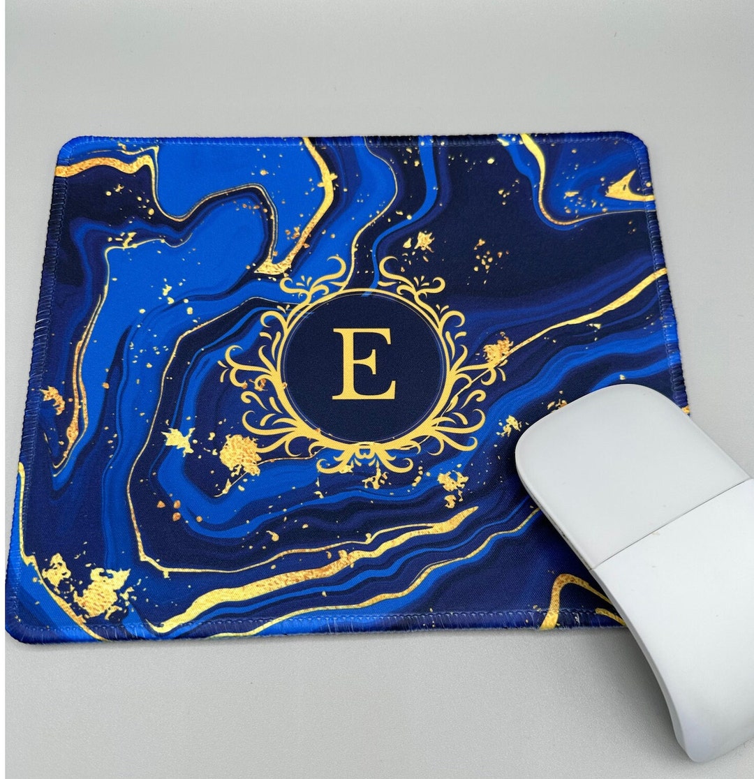 Personalised Splash Art Mouse Mat - Metallic Gold, Watercolour Splash ...