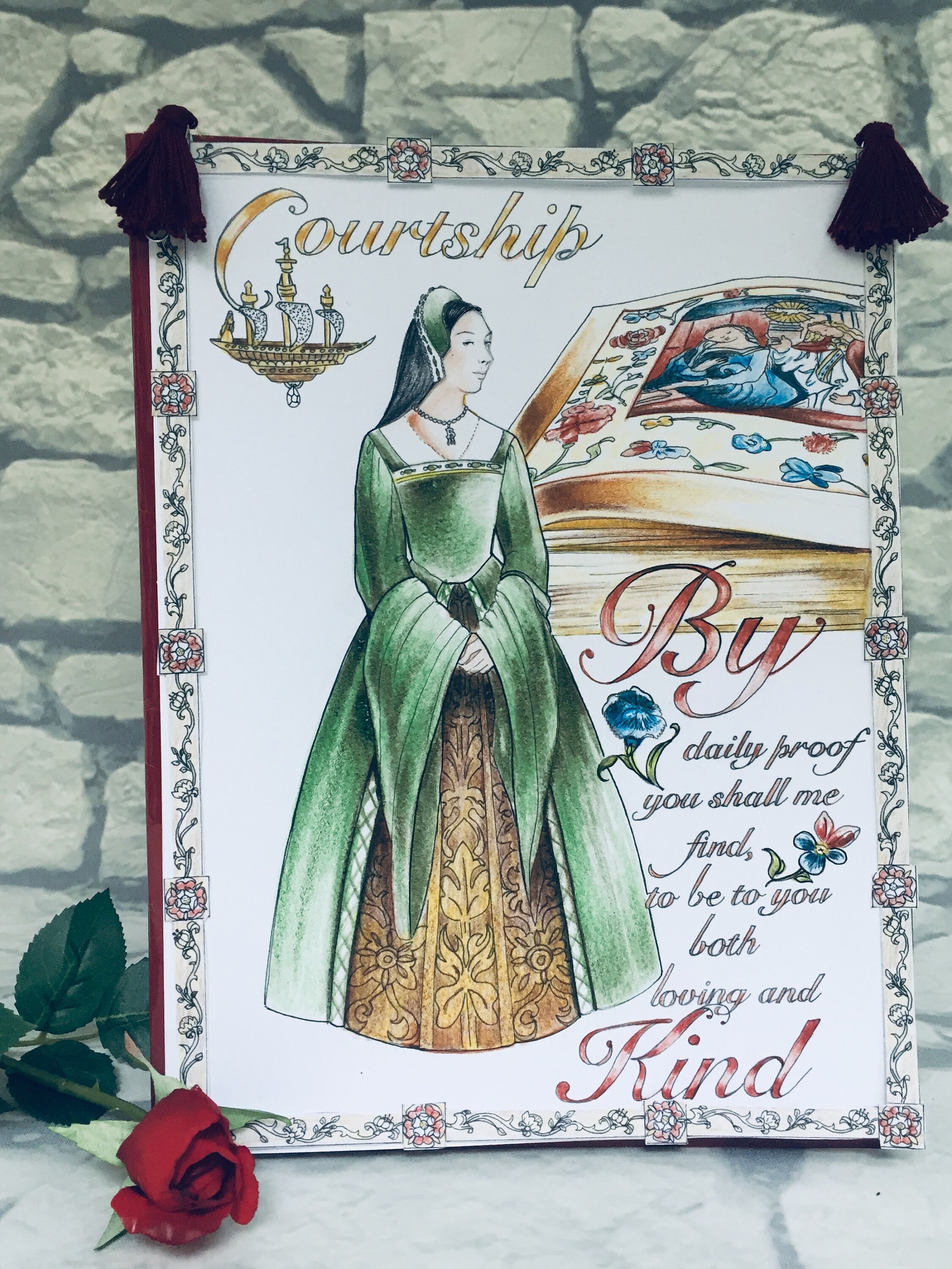 Queen Anne Boleyn Paper Doll Colouring Book - Etsy UK