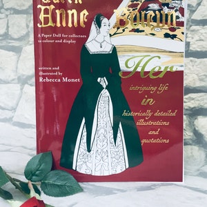 Queen Anne Boleyn Paper Doll Colouring Book - Etsy