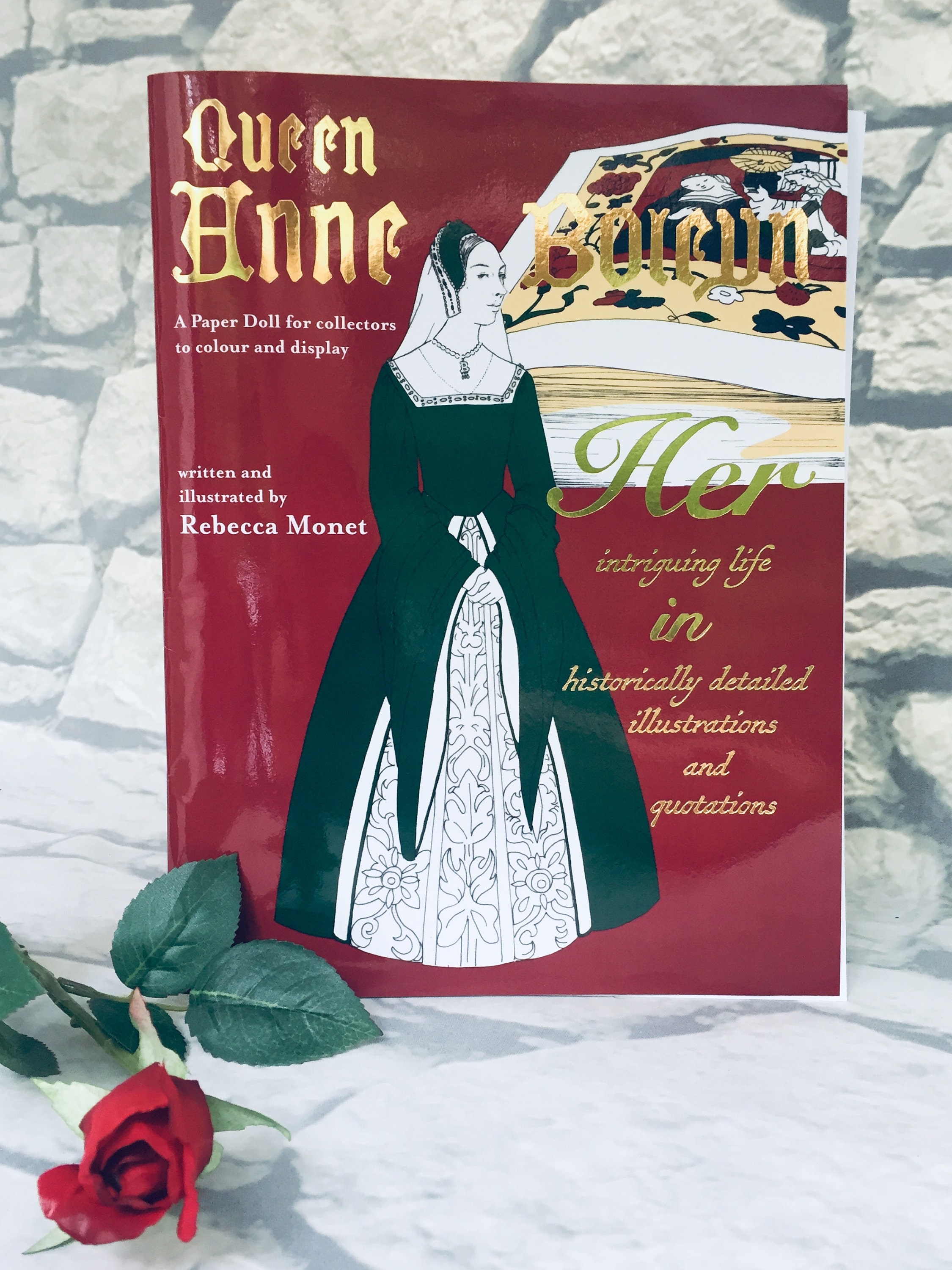Queen Anne Boleyn Paper Doll Colouring Book - Etsy UK
