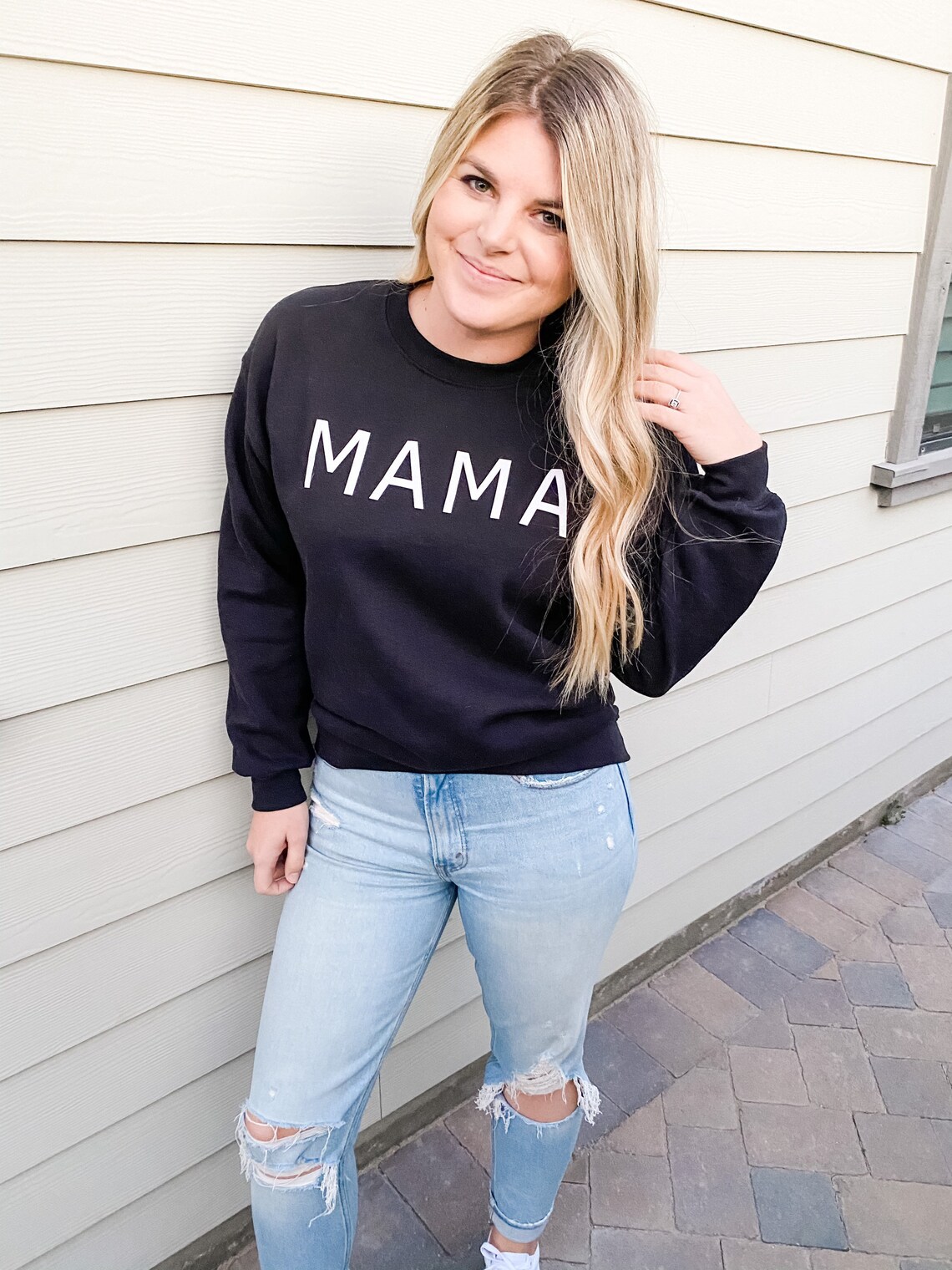 MAMA Unisex Sweatshirt | MAMA Crewneck | Gift for Mom | Mama Sweatshirt ...