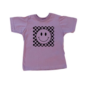 Checkered Smiley Face Unisex T-shirt | Fun Smiley Face T-shirt for the ...