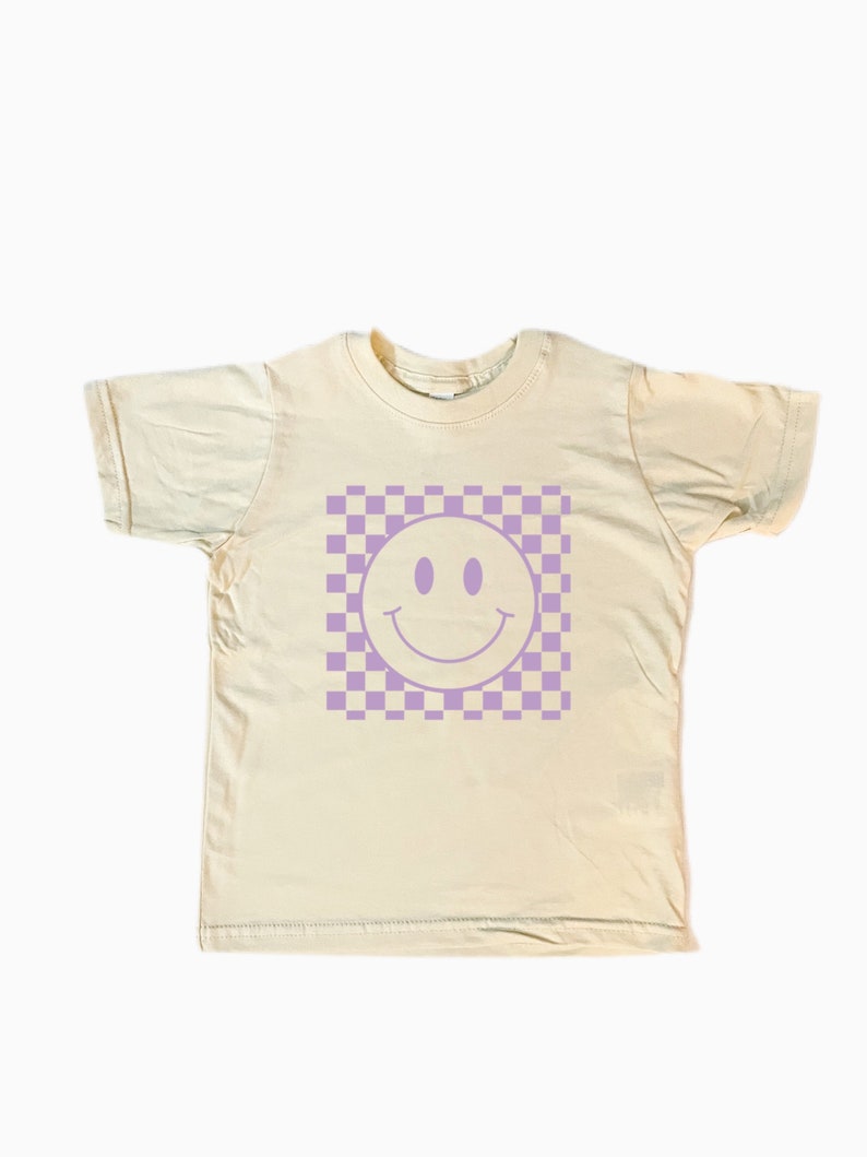 Checkered Smiley Face Unisex T-shirt Fun Smiley Face T-shirt - Etsy