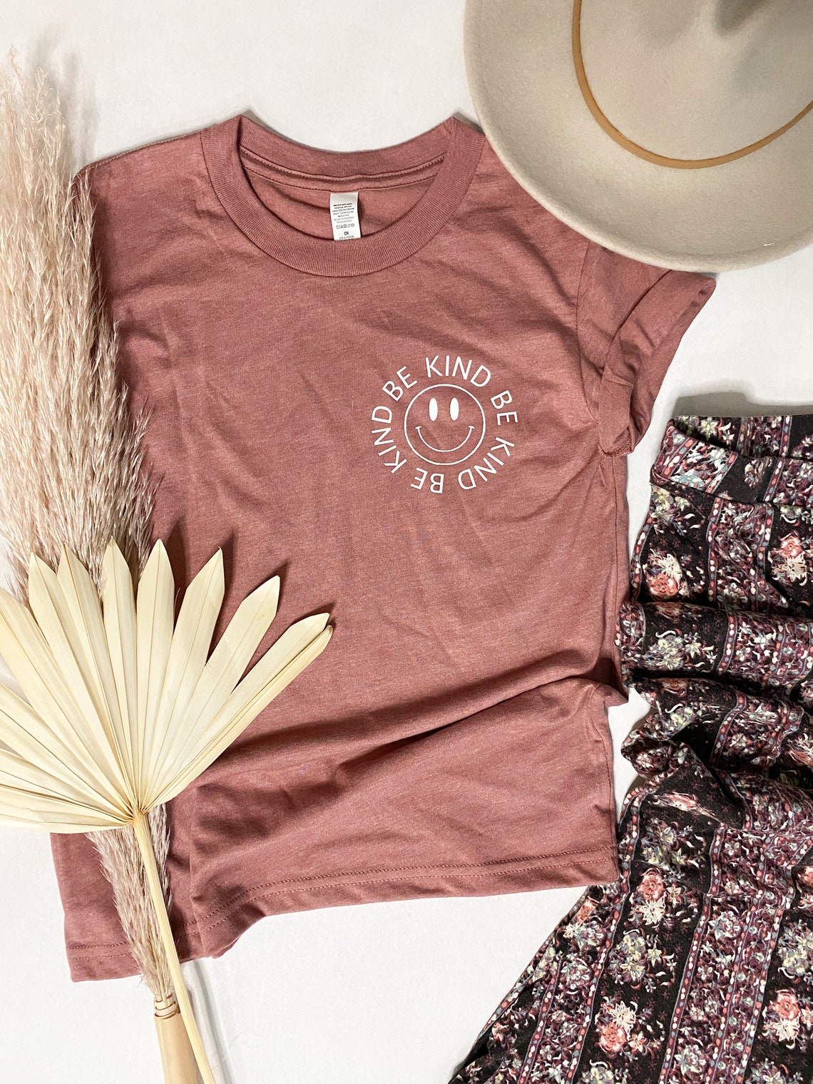 BE KIND Smiley Face T-shirt Be Kind Smile Tee Toddler and | Etsy